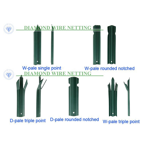 Multi-directional triple top spiked palisade fencing - Hebei Secure ...