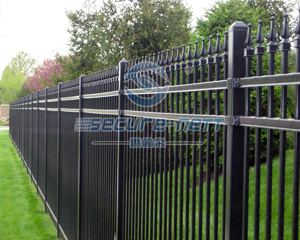 China Anti-theft Top Powder Coated Steel Fence - Hebei Secure-Nett ...